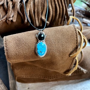 Cute Turquoise Ladybug Pendant Necklace / Native American Turquoise ...