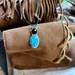Cute Turquoise Ladybug Pendant Necklace / Native American Turquoise ...