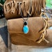 Cute Turquoise Ladybug Pendant Necklace / Native American Turquoise ...