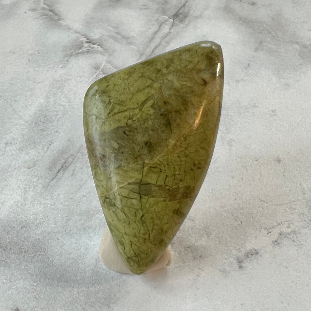 Natural Serpentine Cabochon / Snake Skin Cabochon / Green Serpentine ...