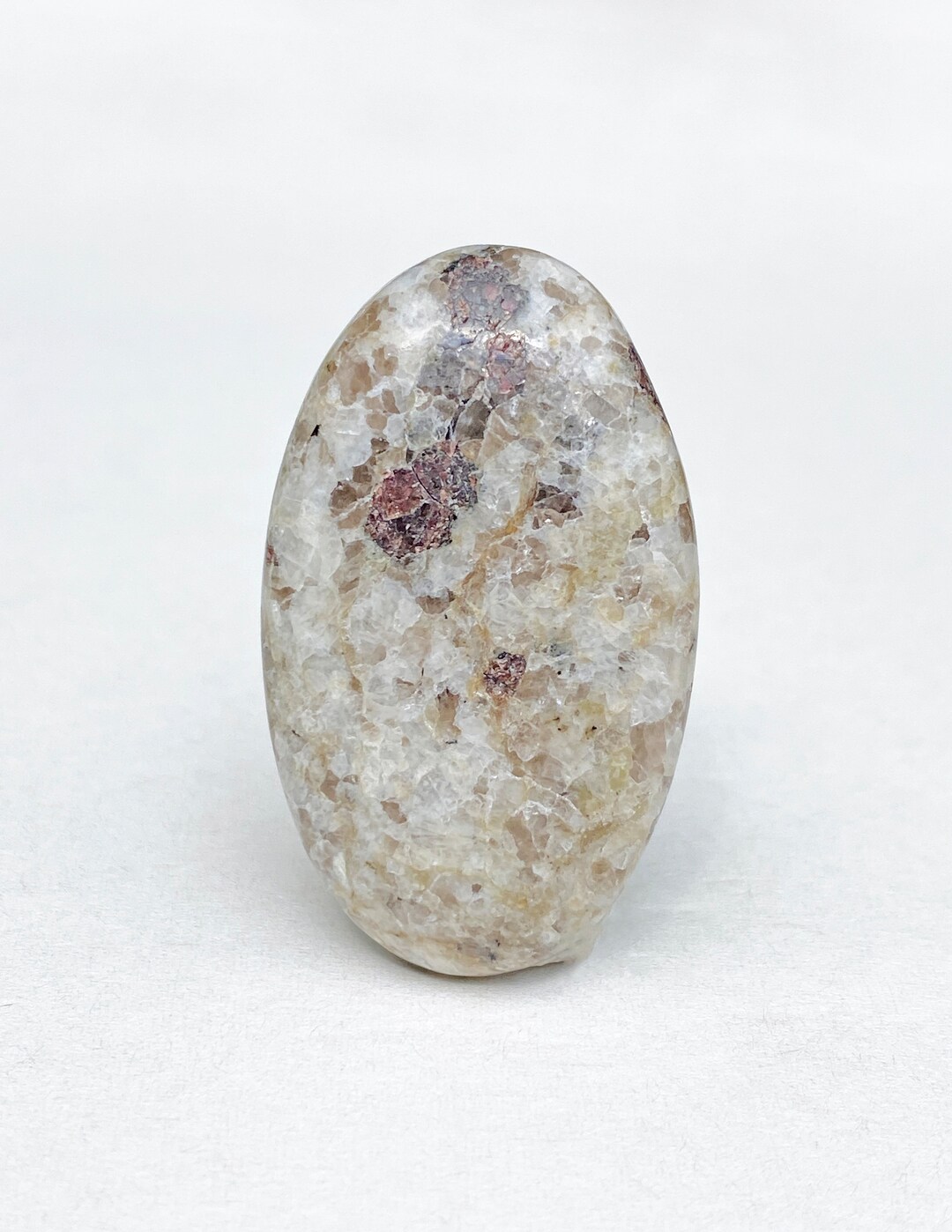 Garnet in Smoky Quartz and Mica Cabochon, Garnet Cabochon, Smoky Quartz ...