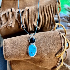 Cute Turquoise Ladybug Pendant Necklace / Native American Turquoise ...