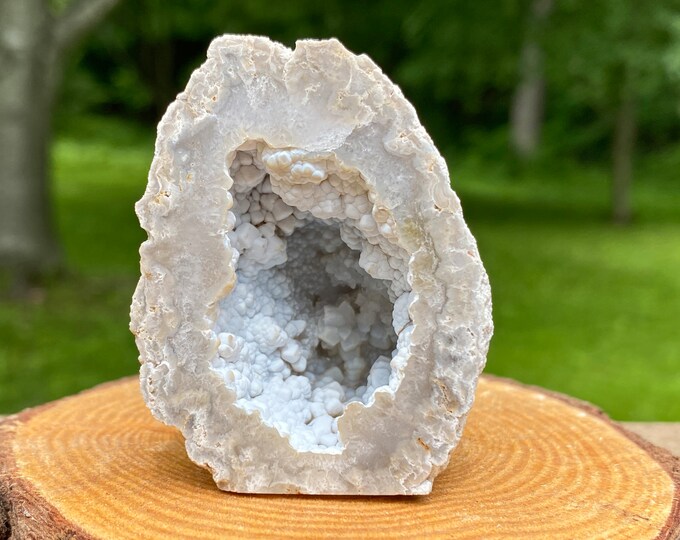 Gorgeous Botryoidal Filled Geode / Geode / Agate Geode / Dolomite ...