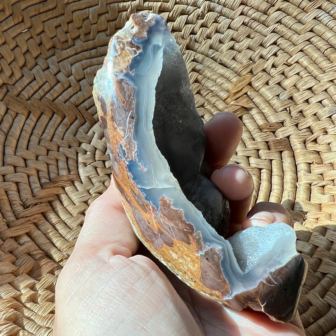 Unique Richardson's Ranch Blue Thunderegg Specimen/ Priday Blue Bed ...