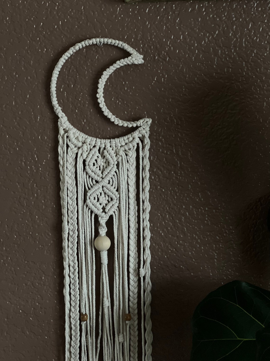 Macrame Moon Wall Hanging Moon Dreamcatcher Crescent Moon - Etsy