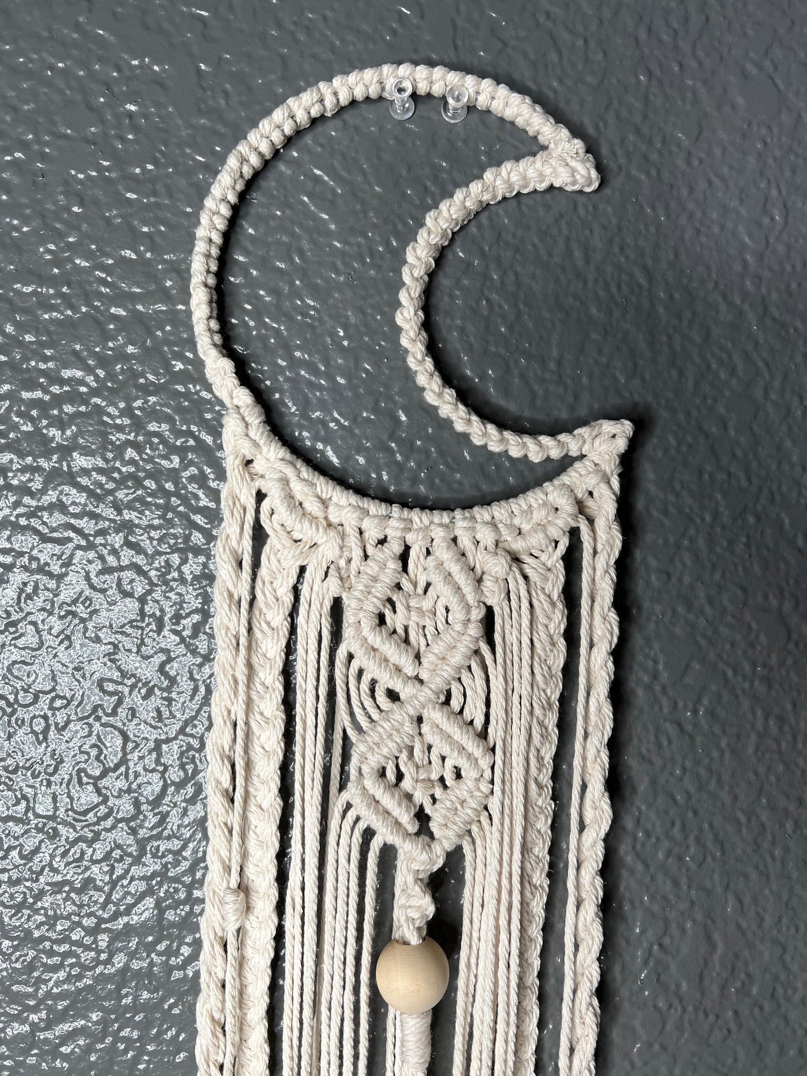 Macrame Moon Wall Hanging Moon Dreamcatcher Crescent Moon - Etsy