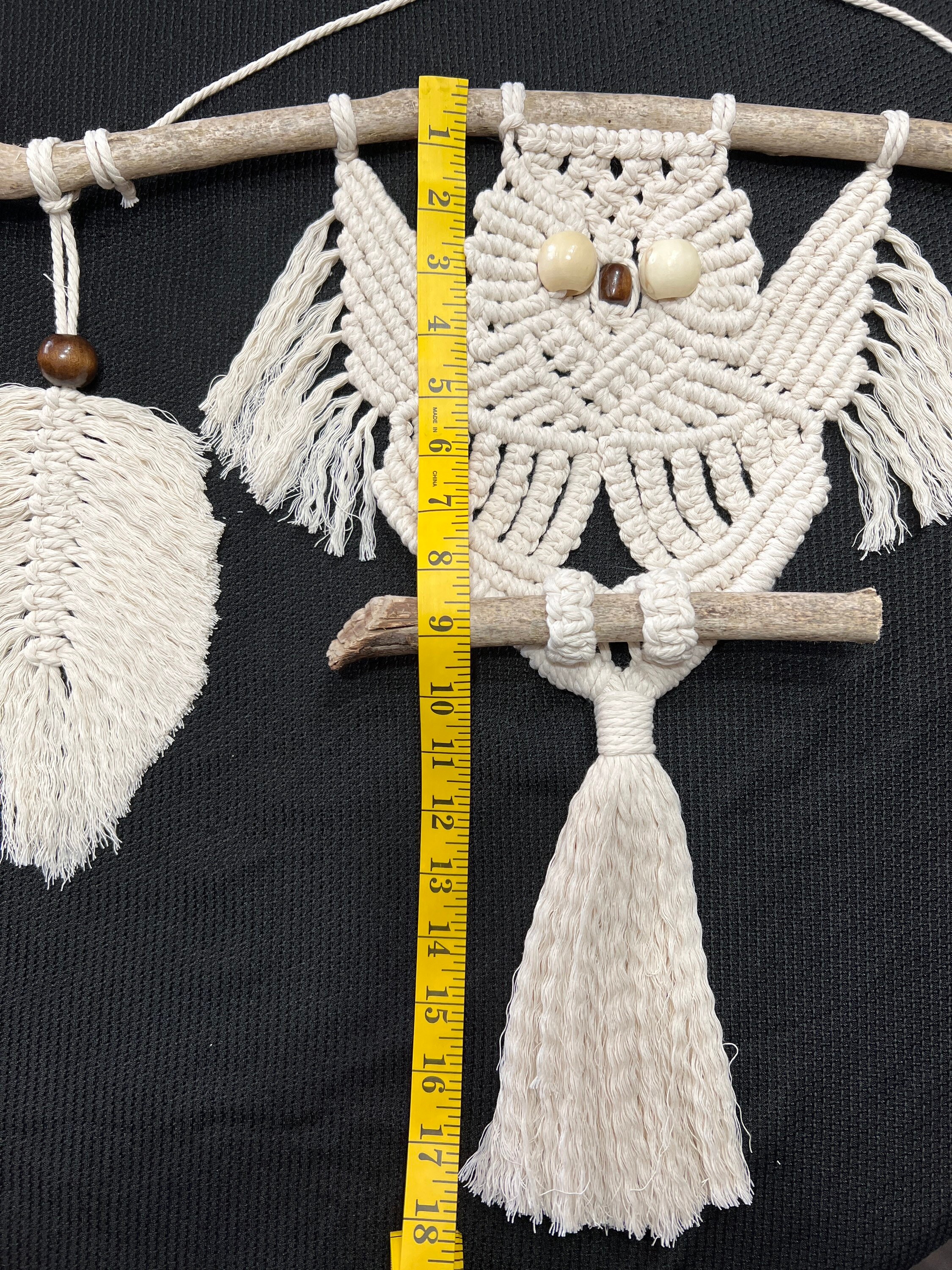Macrame Owl Wall Hanging, Driftwood Wall Art. - Etsy