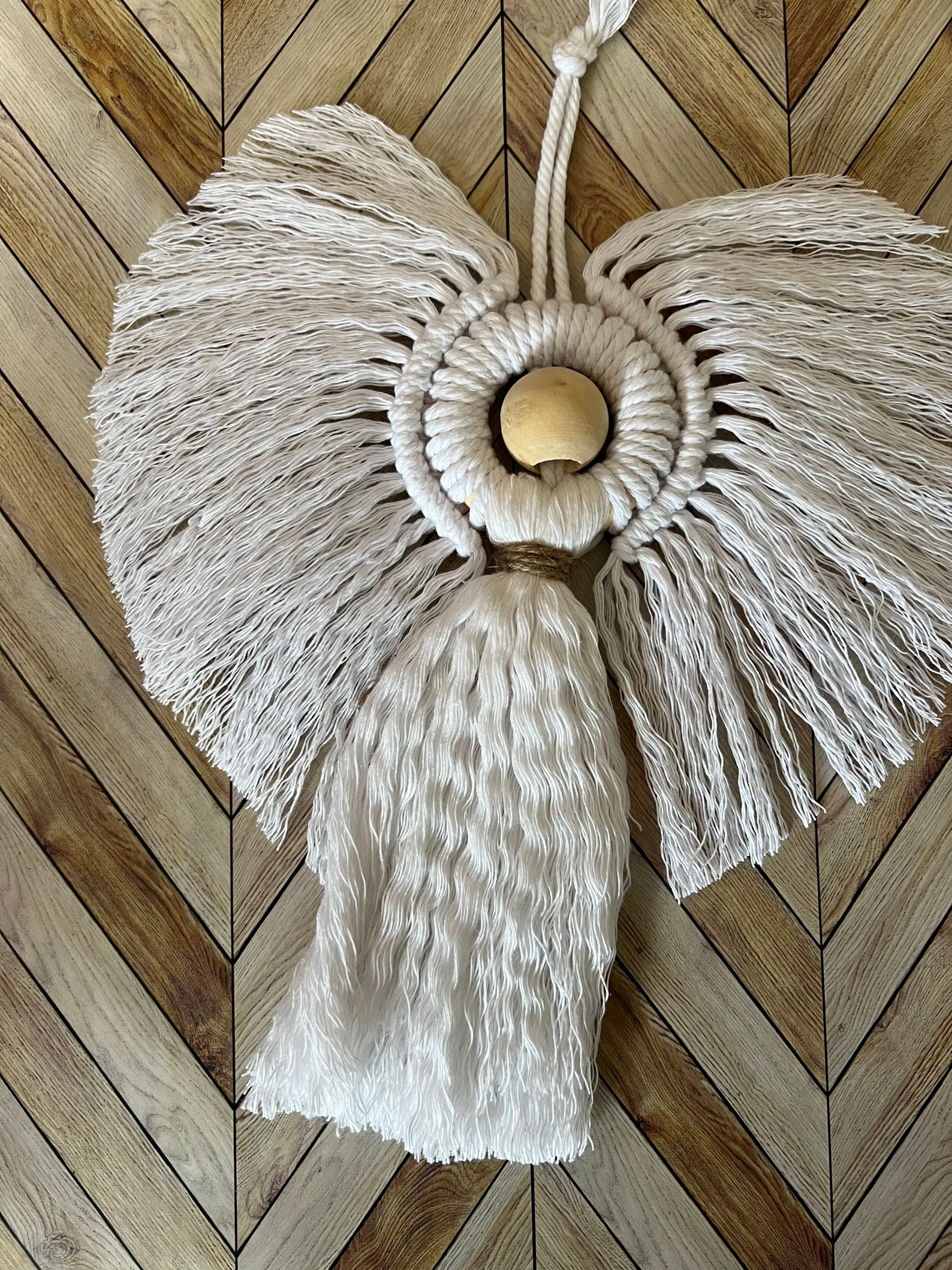 Macrame Angel Ornament Ange Wall Hanging Christmas Angel - Etsy