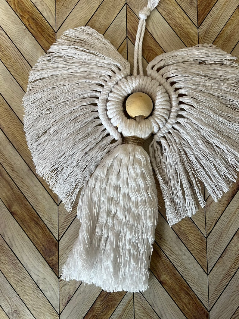 Macrame Angel Ornament Ange Wall Hanging Christmas Angel - Etsy