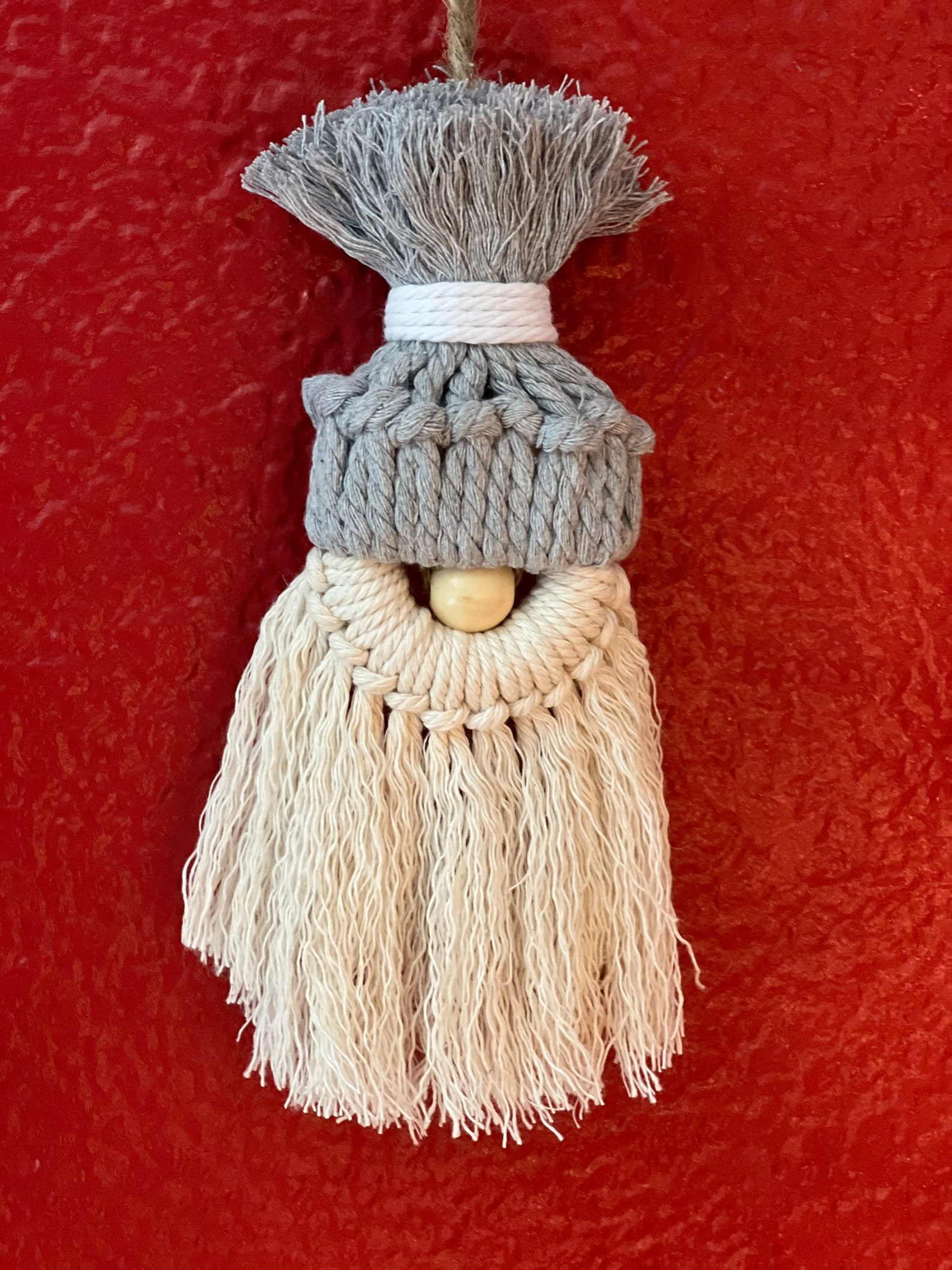 Macrame Gnomes, Macrame Santa, Boho Ornaments, Macrame Christmas Ornament Gonk, - Etsy