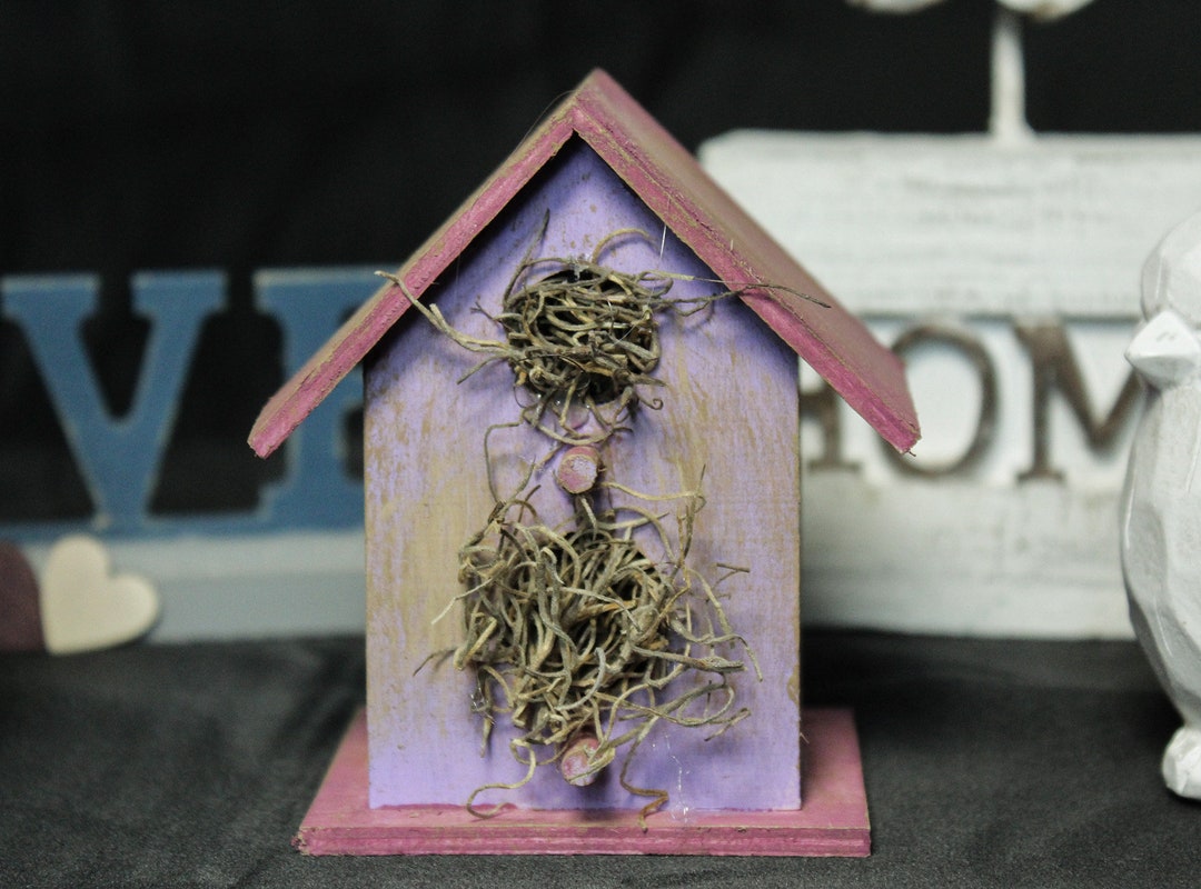 Mini Birdhouse, Wooden Birdhouse, Shelf Decor, Accent Decor, House ...