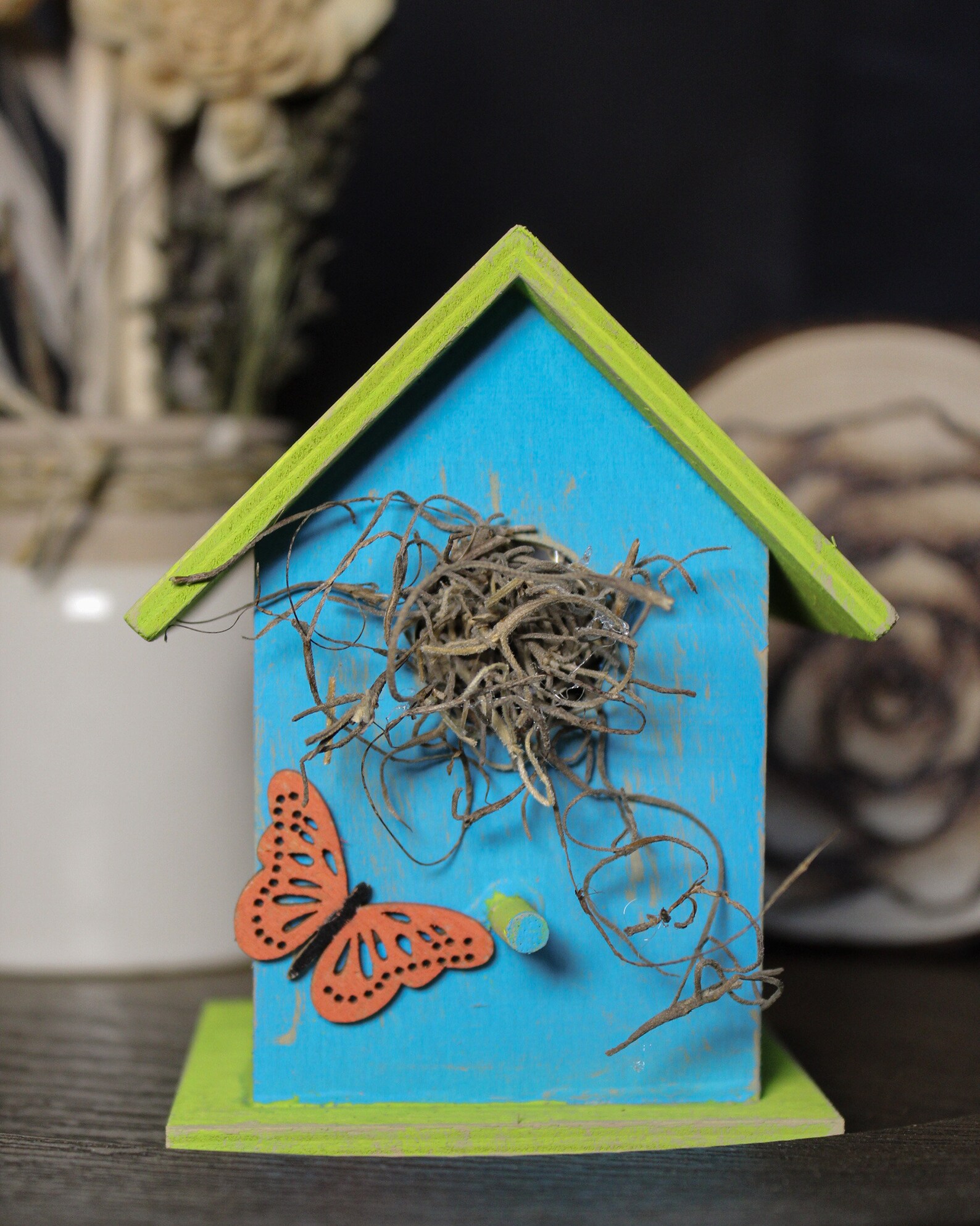 Summer Collection, Mini Birdhouse, Wooden Birdhouse, Shelf Decor ...
