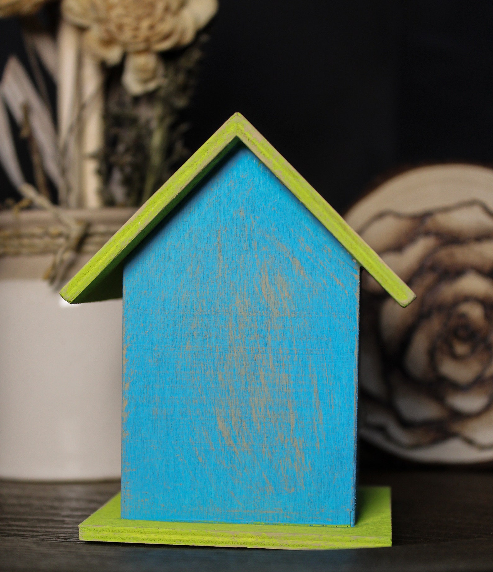 Summer Collection, Mini Birdhouse, Wooden Birdhouse, Shelf Decor ...
