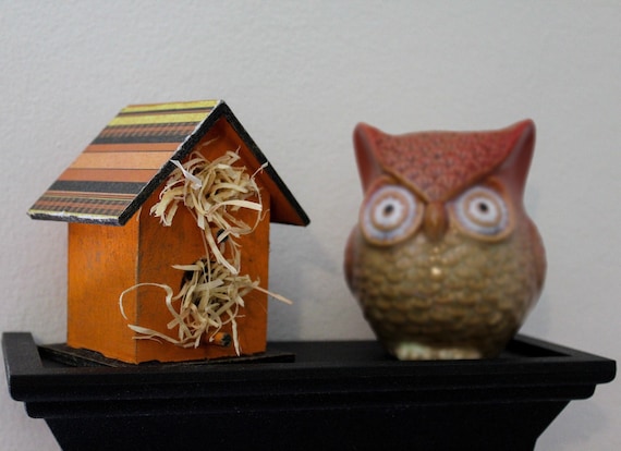 Mini Birdhouse Wooden Birdhouse Shelf Decor Autumn Decor - Etsy