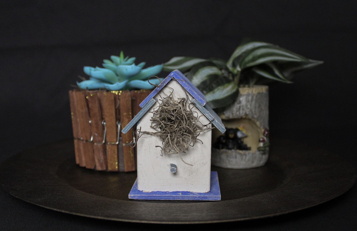 Mini Birdhouse, Wooden Birdhouse, Shelf Decor, Accent Decor, House ...