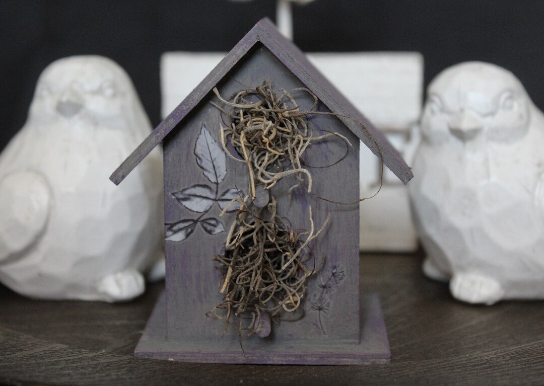 Mini Birdhouse, Wooden Birdhouse, Shelf Decor, Accent Decor, House ...