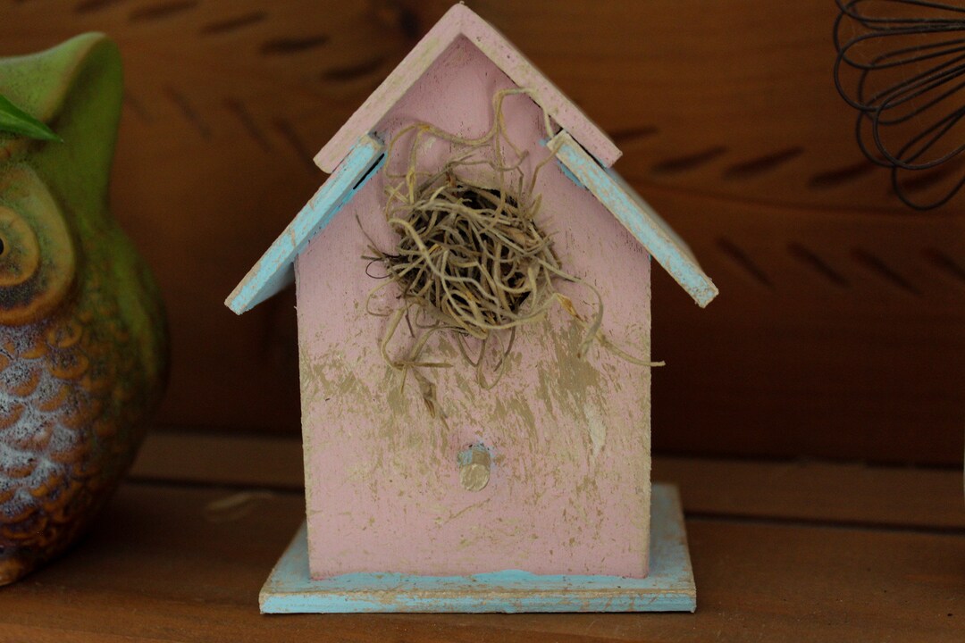 Mini Birdhouse, Wooden Birdhouse, Shelf Decor, Accent Decor, House ...