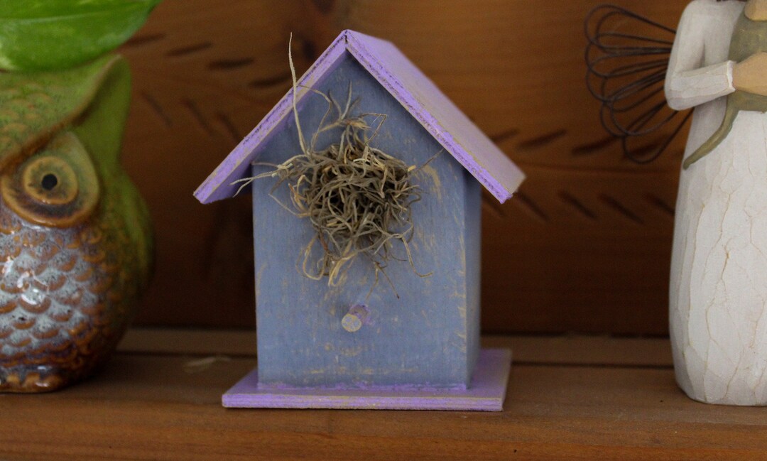 Mini Birdhouse, Wooden Birdhouse, Shelf Decor, Accent Decor, House ...