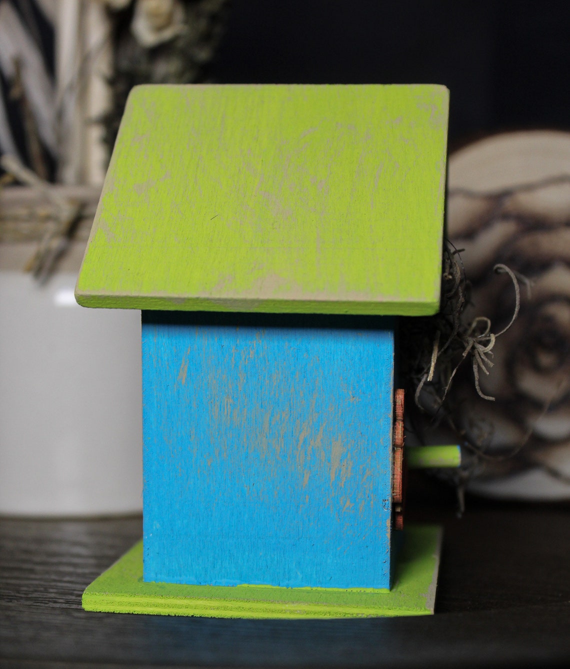 Summer Collection, Mini Birdhouse, Wooden Birdhouse, Shelf Decor ...