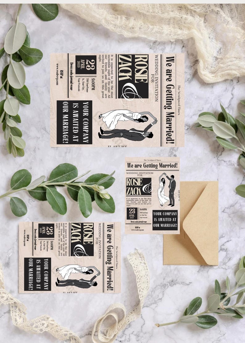 Custom Digital Wedding Invitation + Custom Video - Etsy