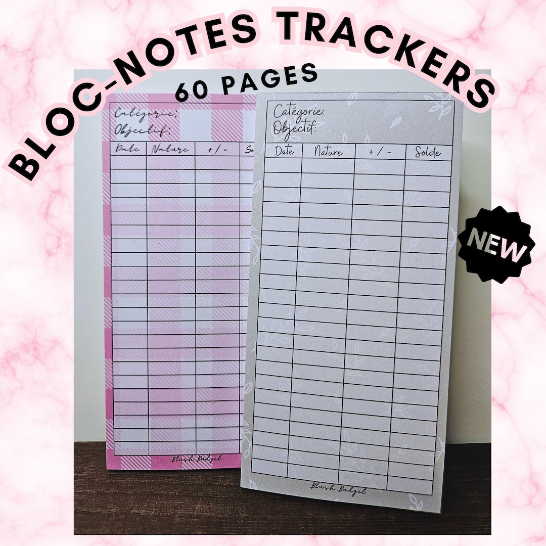 NOTEPAD Budget Trackers Savings Challenge, Savings, Budget Planner, A6 ...