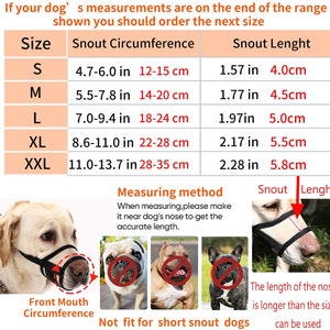 Handmade Dog Muzzle A Dog Muzzle and 1 Adjustable Fixed Rope Double ...