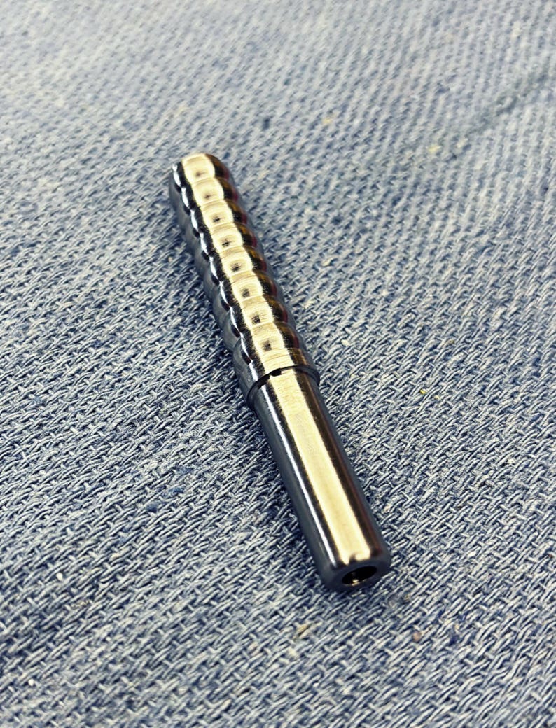 Stainless Steel Bubble One Hitter Pipe – Minimalist Pocket Smoking Pipe ...