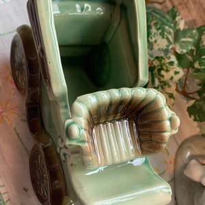 Vintage Green Antique Car Planter - Etsy