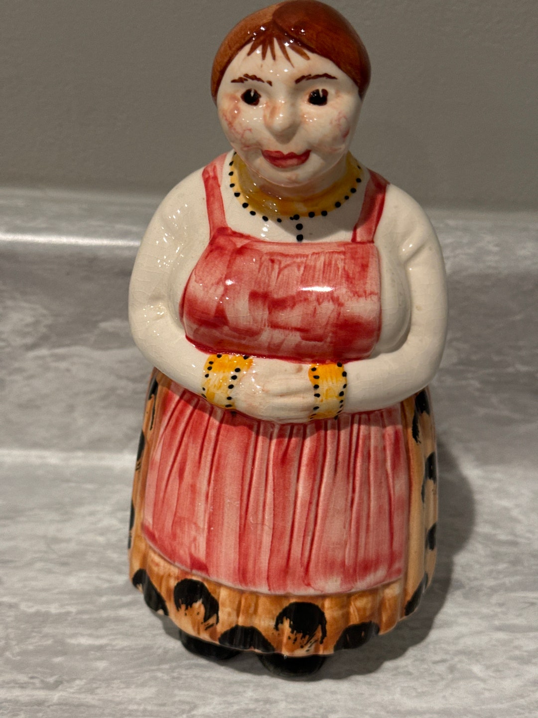 Vintage Folklore Lady Figurine - Etsy