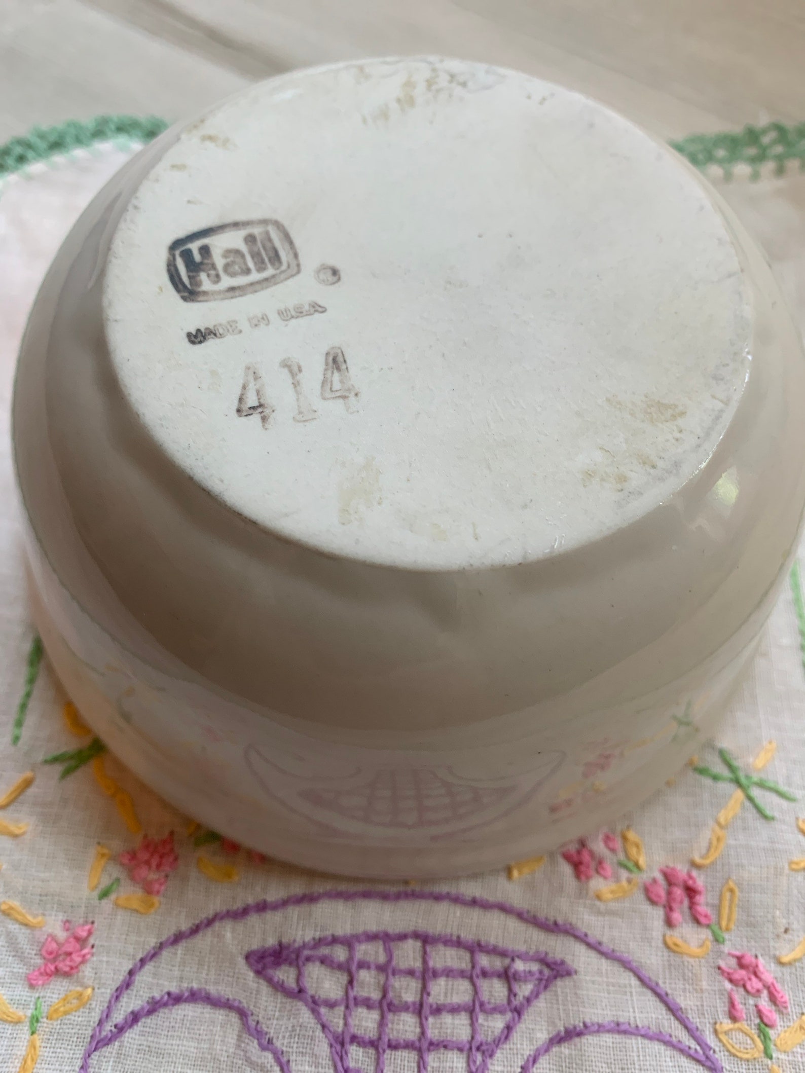 Vintage Hall Pottery Bowl - Etsy