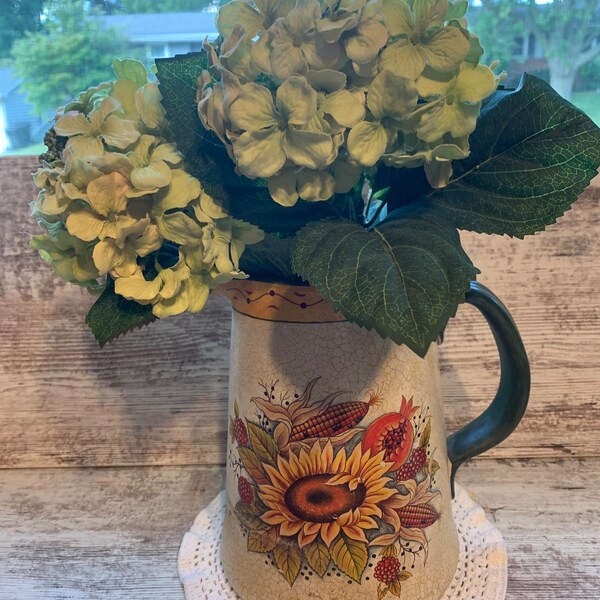 Sunflower Pitcher - Etsy