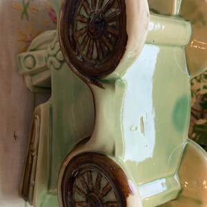 Vintage Green Antique Car Planter - Etsy