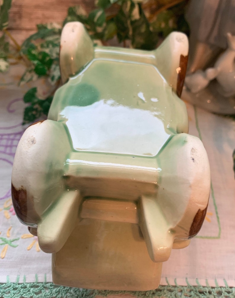 Vintage Green Antique Car Planter - Etsy