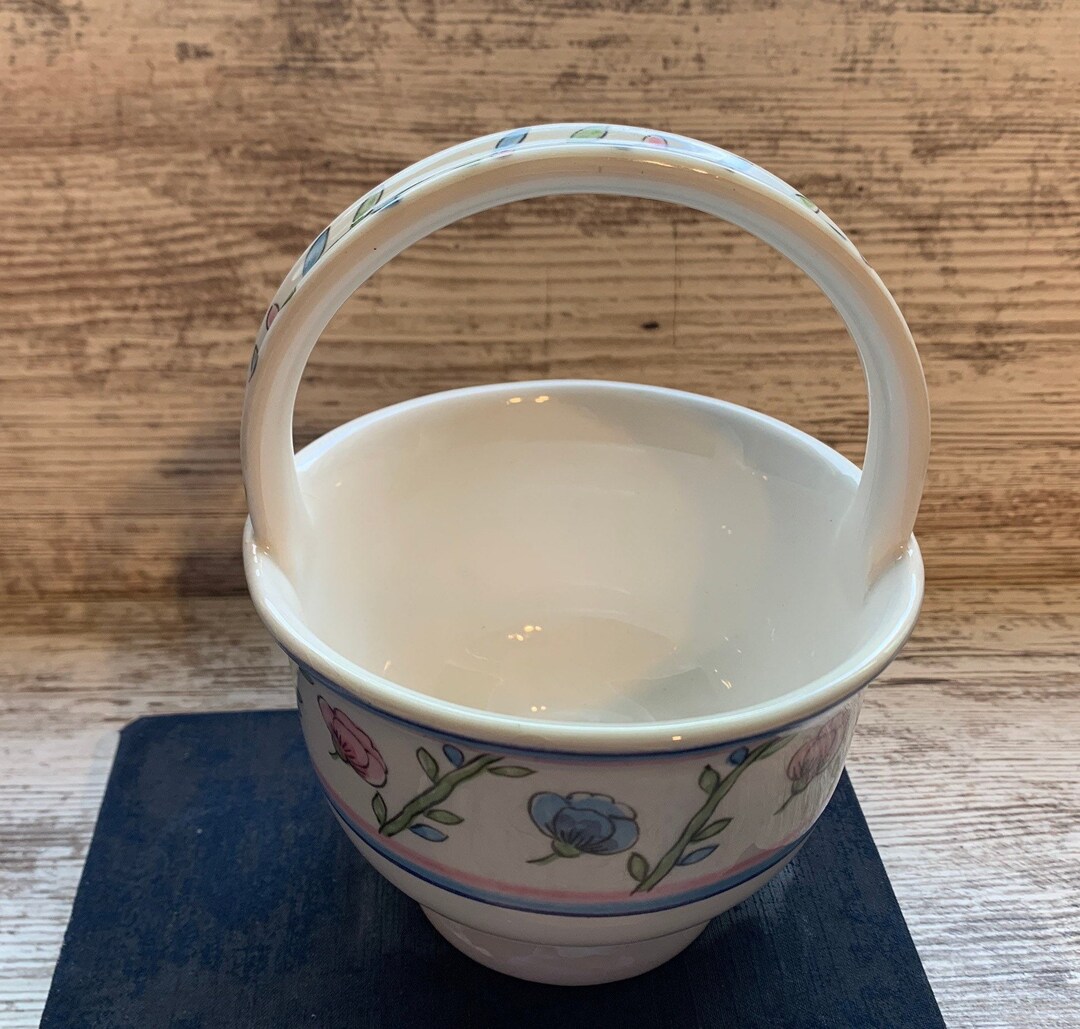 Vintage Ceramic Basket ZRIKE Portugal - Etsy