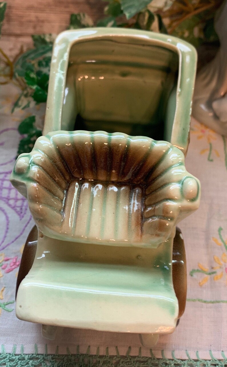 Vintage Green Antique Car Planter - Etsy