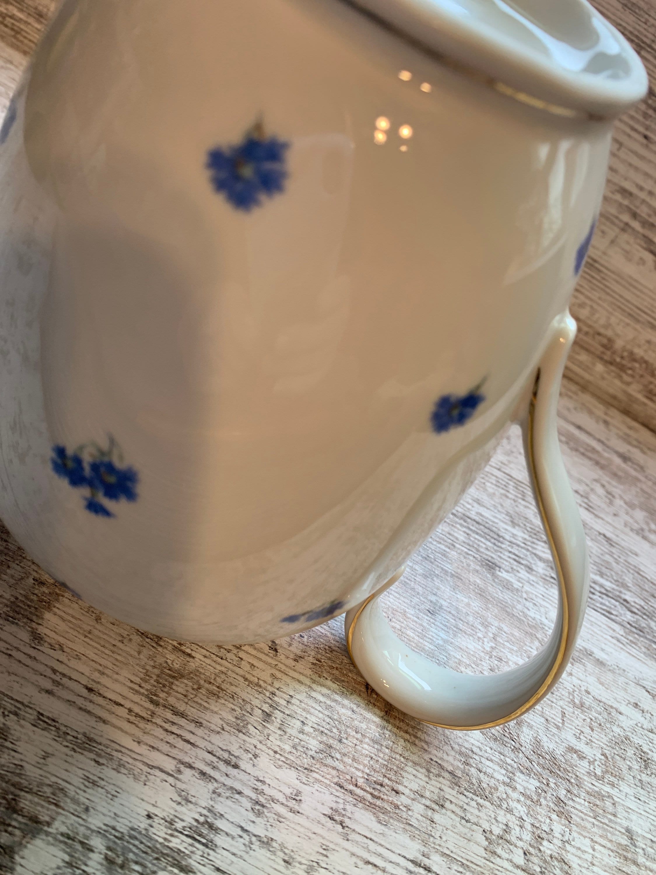 Vintage German Kahla Cornflower Blue Pitcher - Etsy