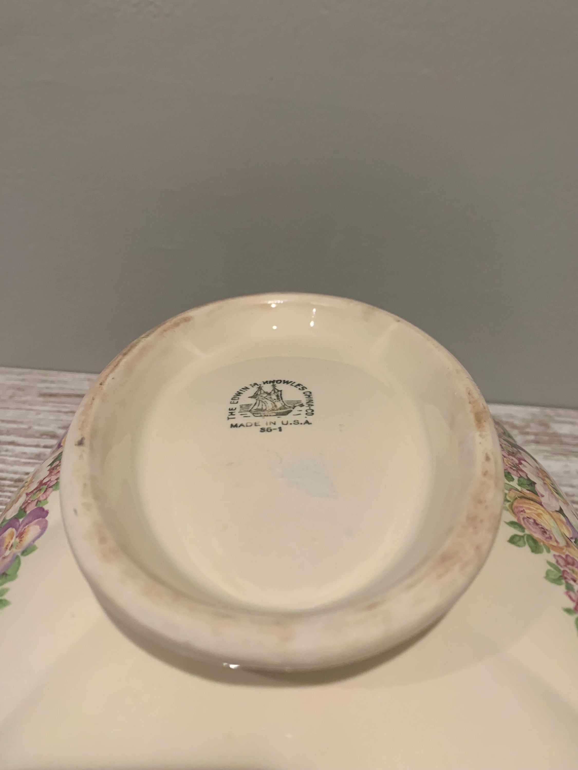Vintage Edwin M. Knowles China Co. Cremelace - Etsy