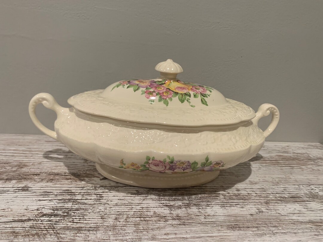 Vintage Edwin M. Knowles China Co. Cremelace - Etsy