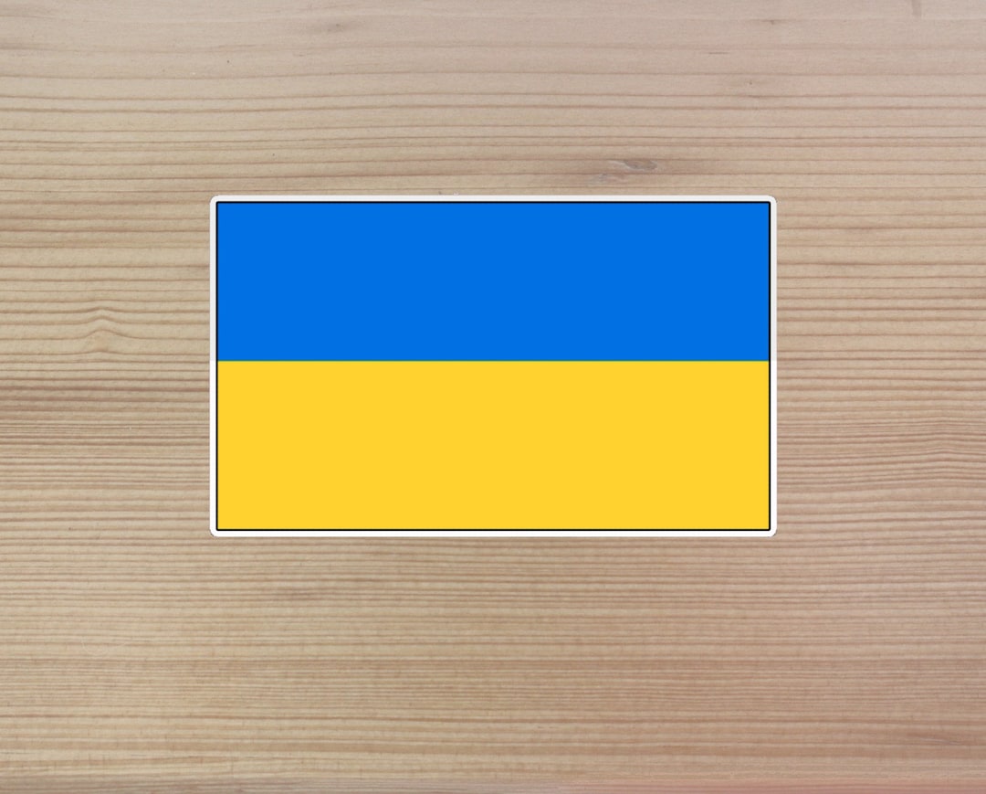 Sticker - Ukraine Flag - Etsy