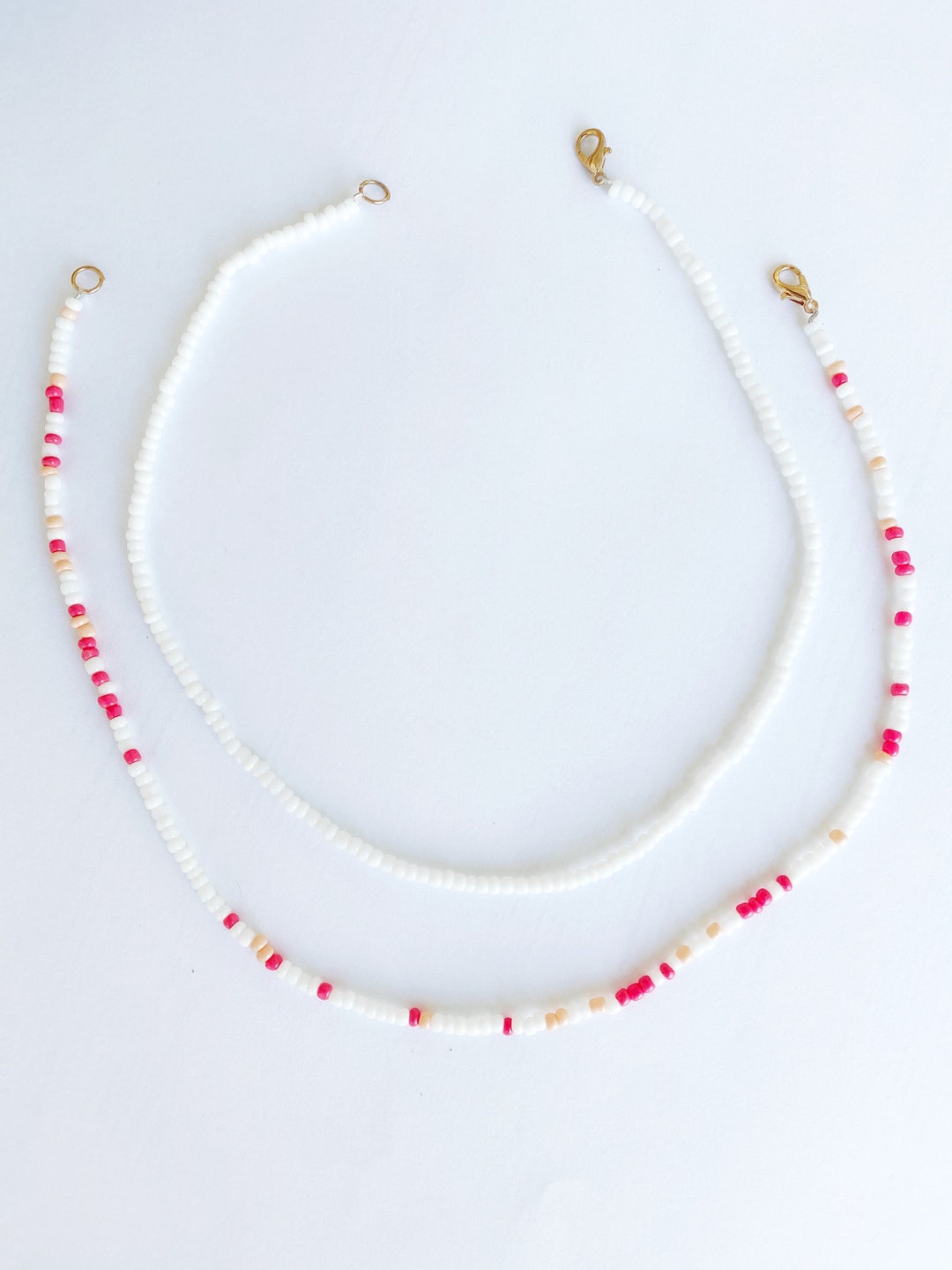 Sunset Seed Bead Necklace Set , Beaded Necklace, Necklace Set Necklace ...
