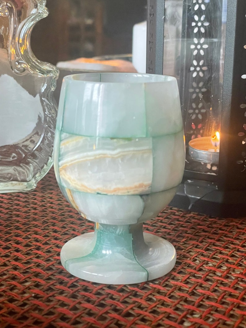 Egyptian Onyx Goblet for Strength and Focus - Etsy