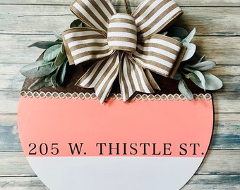 Address Door Hanger - Etsy