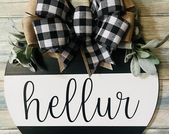 Hellur Door Wreath - Etsy