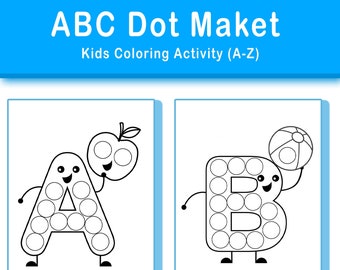 123 Do a Dot Pages Numbers Dot Makers Kids Activity Pages - Trace and ...