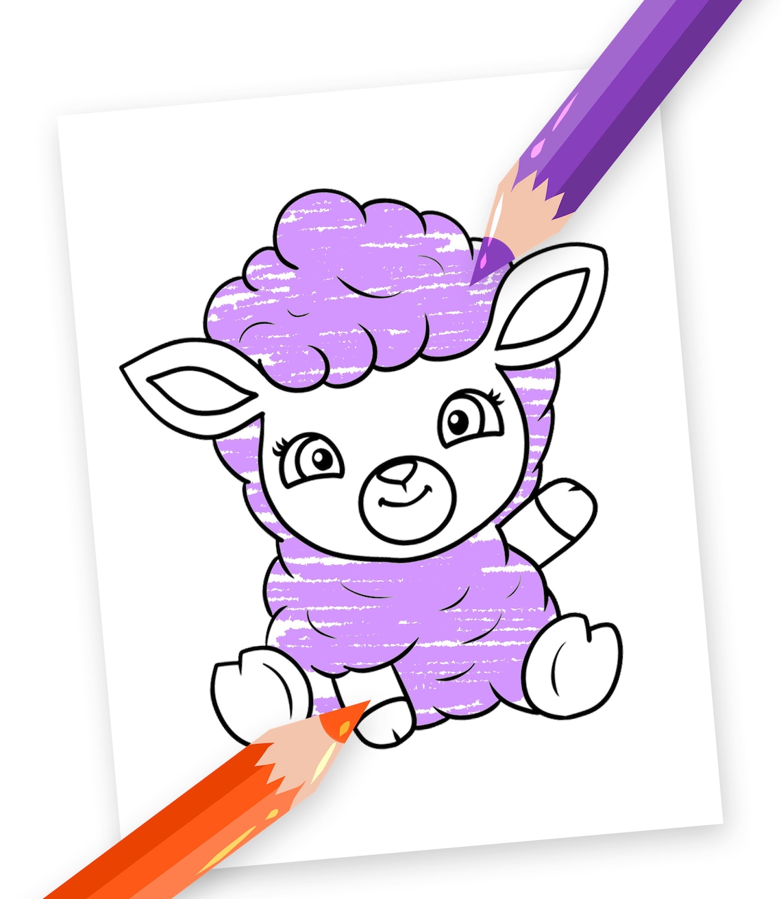 Animals Coloring Pages for Kids , Cute Animals Drawing Book PDF - Etsy
