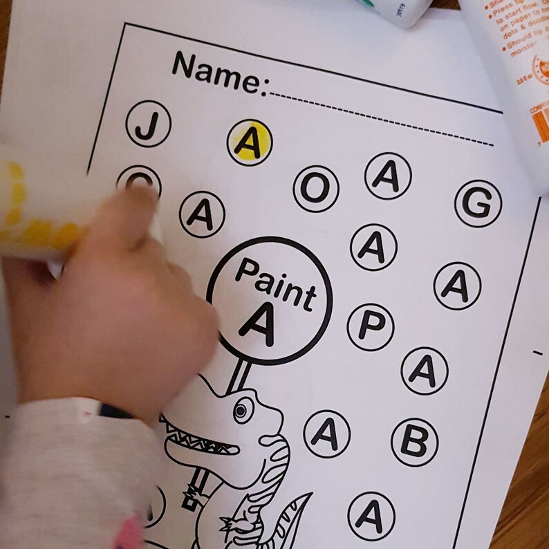 Alphabets Dot Maker - Dot a Dot Preschool Activities for Kids, Learn ...