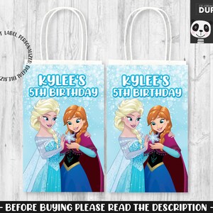 Frozen Party Bundle - Printable Party Bundle- Chip Bag - Personalized ...