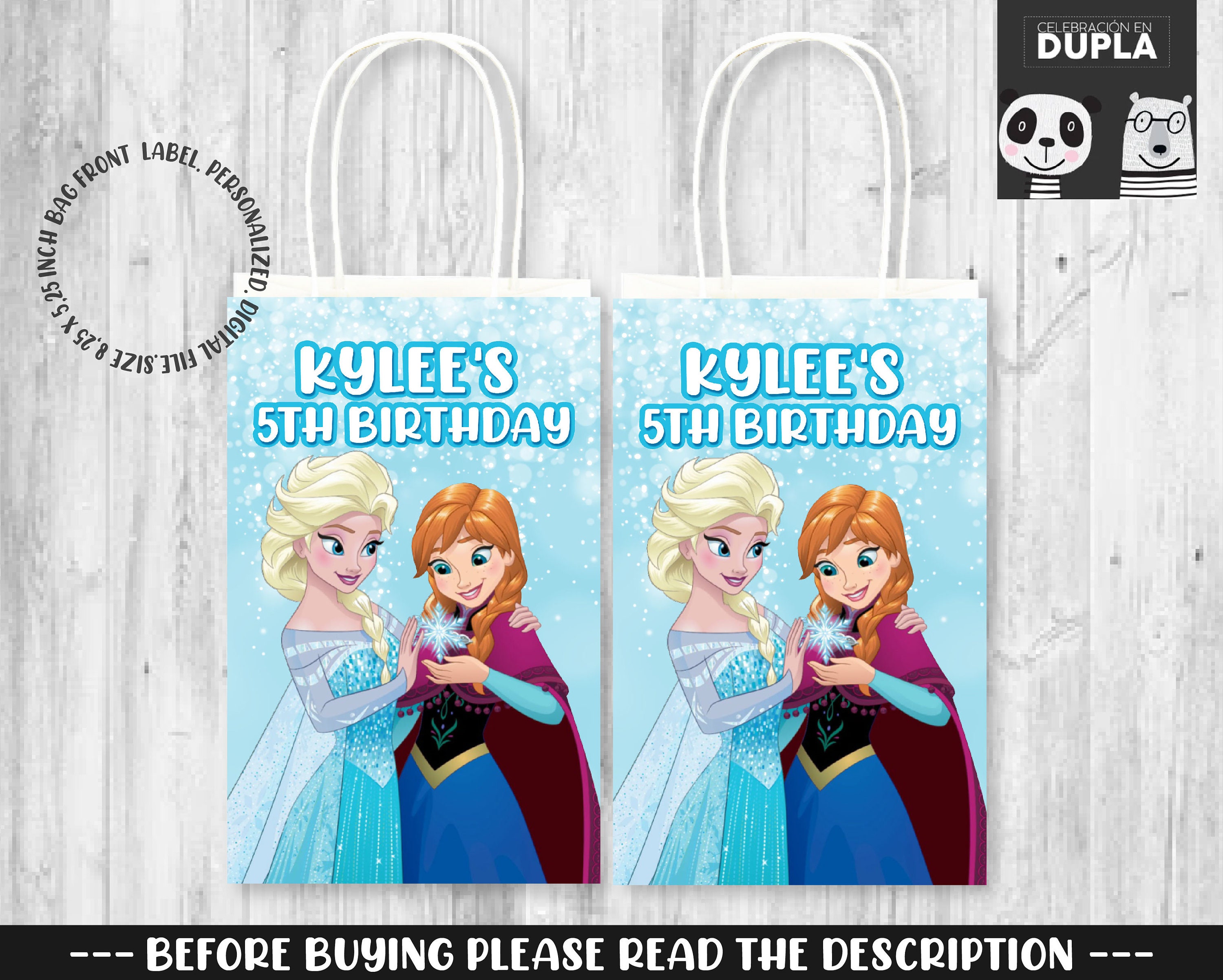 Frozen Party Bundle - Printable Party Bundle- Chip Bag - Personalized ...