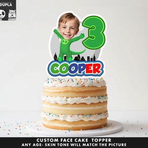 Cake Topper Face Cake Topper custom Face Cake Topper Topper Birthday ...