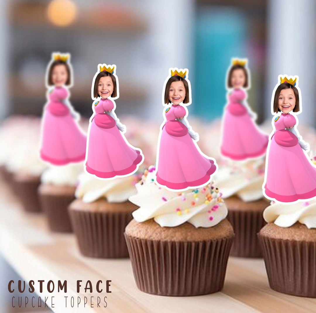 Cupcake Toppers Custom Face Photo Cupcake Topper Birthday Party - Etsy